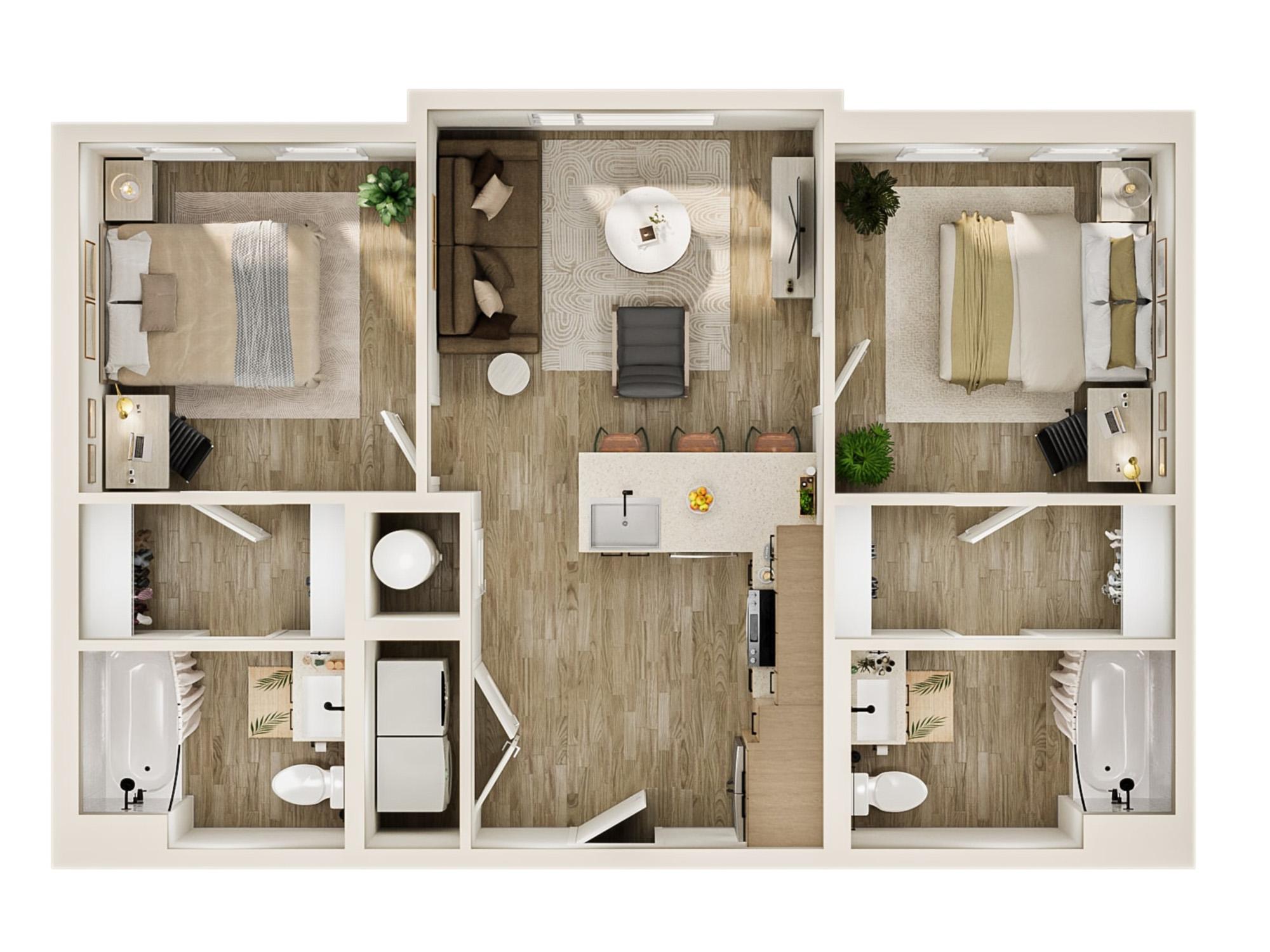 View the Floor Plans at Our ASU Apartments | The Marshall Tempe