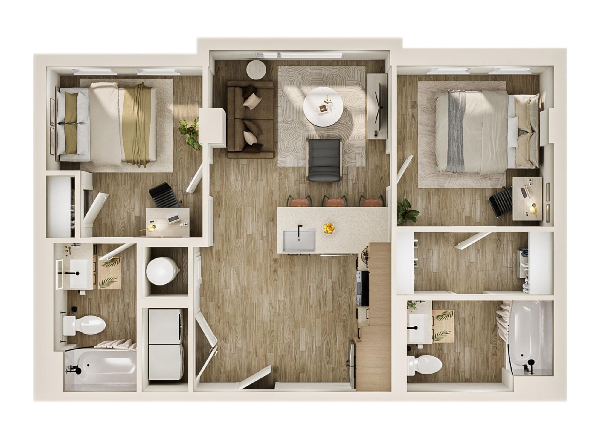View the Floor Plans at Our ASU Apartments | The Marshall Tempe
