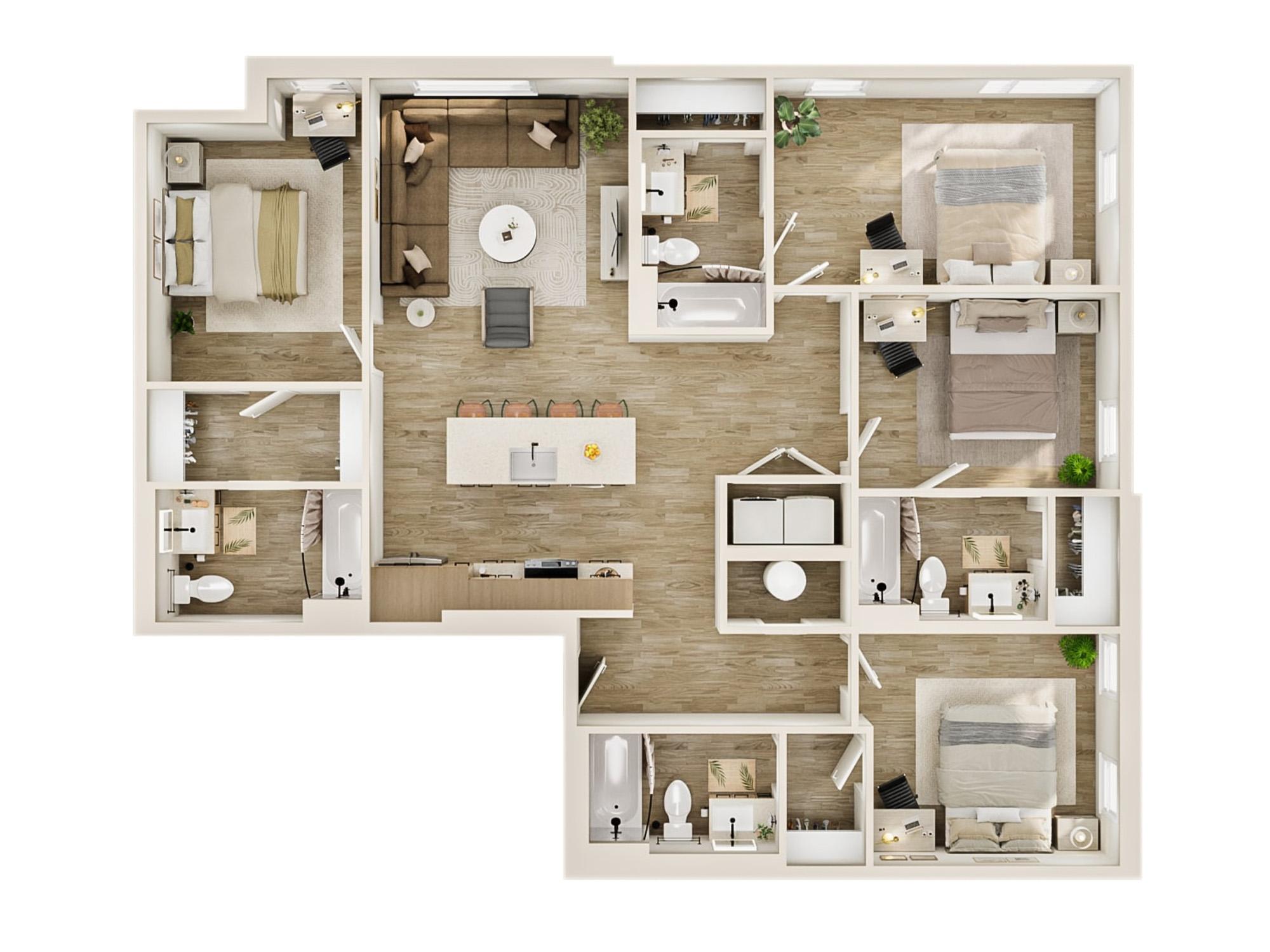 View the Floor Plans at Our ASU Apartments | The Marshall Tempe
